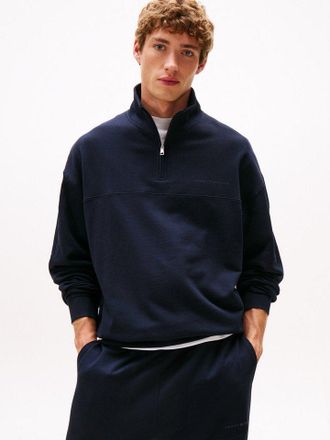 Tommy Hilfiger Sweatshirt HALF ZIP Troyer, Baumwollmix