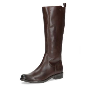 Caprice Damen Stiefel aus Leder mit Rei&szlig;verschluss, Braun (Dk Brown Comb), 39 EU