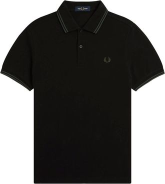 Fred Perry Homme, Tops, Noir, Taille: XL Polo &agrave; Col Ray&eacute; avec Logo