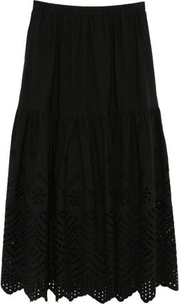 Bambah jupe longue à détails doeillets - Noir