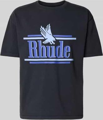 Rhude Regular Fit T-Shirt aus reiner Baumwolle