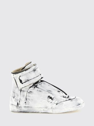 Maison Margiela Baskets montantes Future en cuir de veau bicolore avec velcro