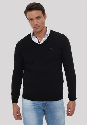 Sir Raymond Tailor Strickpullover Erky (1-tlg) mit klassischem V-Ausschnitt