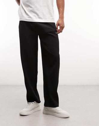 Pegador Pegador - Troy - Pantalon d&eacute;contract&eacute; pliss&eacute; - Noir
