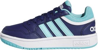 adidas Unisex Kinder Hoops Shoes, Dark Blue/Light Aqua/Cloud White, 38 2/3 EU