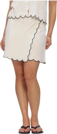 Object Objsanne MW Wickel-Minirock - - Skirts - Damen - Beige - XS