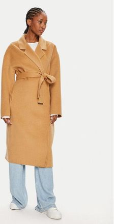 Calvin Klein Wollmantel K20K207089 Beige Oversize