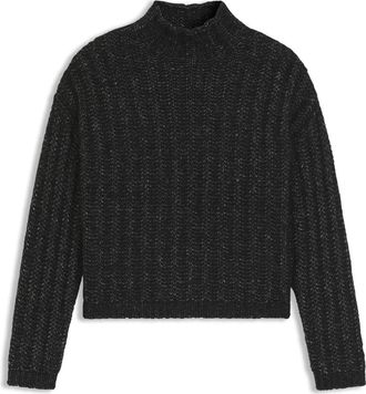HUGO BOSS Boxy Rollkragenpullover - - Knitwear - Damen - Schwarzk - XS