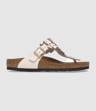 Birkenstock Sandales Gizeh Flower Leather Light Rose