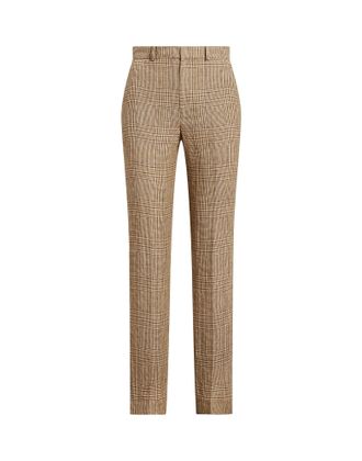 Ralph Lauren GLEN PLAID LINEN TWEED PANT