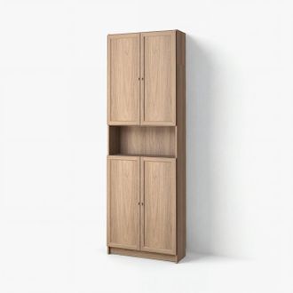 IKEA BILLY / OXBERG Regalkombination mit T&uuml;ren/Aufsatz