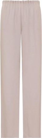 Emporio Armani Femme, Pantalons, Rose, Taille: 44 FR Gathered Wide-leg Pantalons