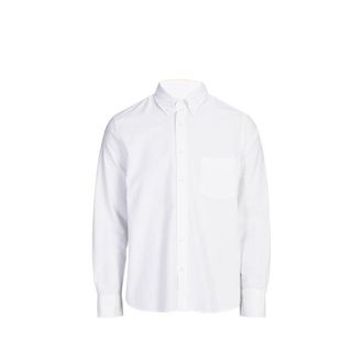 Officine G&eacute;n&eacute;rale Chemise unie &agrave; col am&eacute;ricain en coton