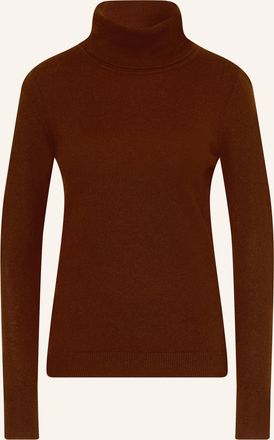 Darling Harbour Darling Harbour Rollkragenpullover Aus Cashmere braun