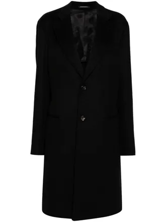 Emporio Armani manteau en feutre - Noir