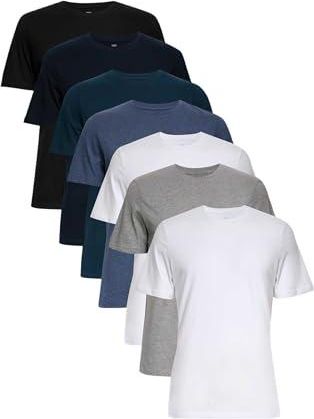 Marks and Spencer Lot de 7 t-Shirts Pur Coton &agrave; col Rond XL