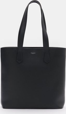 Serapian Herren - Leder Tote Bag dark navy