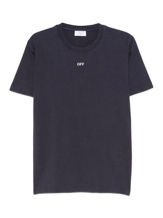 Off-white Rundhalspullover - Blau