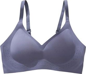 Generic Soutien-gorge de maternit&eacute; respirant 2026 pour femme, soutien-gorge de lactation, bonnet &agrave; cavit&eacute; fine, push-up affaiss&eacute;, bleu, XXL