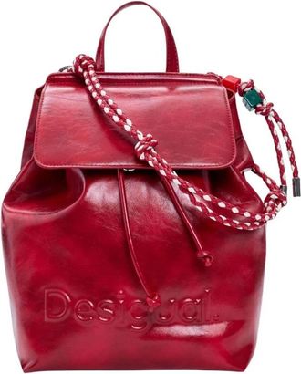 Desigual Femme, Sacs, Rouge, Taille: ONE Size Sac &agrave; Dos Rucksack avec Multiples Compartiments