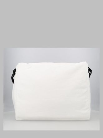 Moschino Kids Baby Changing Bag With Mat White Cotton Clutch