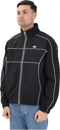 Tommy Jeans Homme, Vestes, Noir, Taille: S Veste hydrofuge avec logo au dos et piping