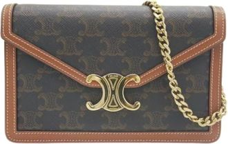 Celine Sac bandouli&egrave;re vintage Pre-owned en toile - Femme - Pre-owned - Brun - Taille: ONE Size