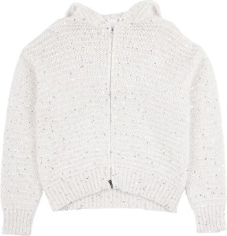Eleventy Femme, Pulls, Blanc, Taille: 38 FR Cardigans