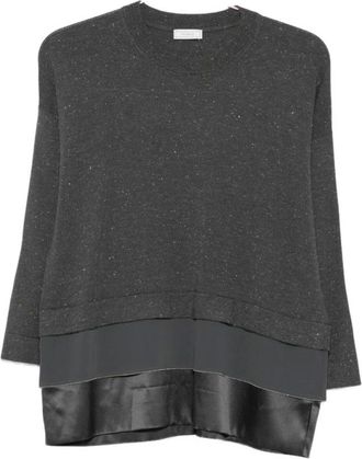 PESERICO Damen, Strickwaren, Grau, 2XLGr&ouml;&szlig;e