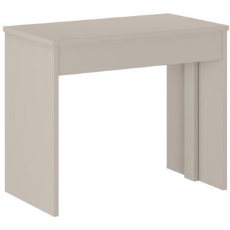 Vente-Unique Console table extensible 12 couverts - 6 rallonges - Beige - ONEGA