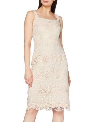 Gina Bacconi Damen Womens Stevie Embroidered Dress Cocktailkleid, Buttercreme, 38