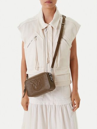 Pinko Handtasche PINKO Carrie Camera Bag Classic PE 25 PLTT 104336 A26J Gr&uuml;n