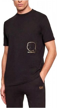 Karl Lagerfeld Homme, Tops, Noir, Taille: S T-Shirt Ras du Cou
