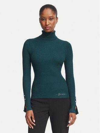 Guess Rollkragenpullover W6BR29 Z1417 Dunkelgr&uuml;n Slim Fit