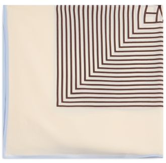 Toteme Womens Silk Scarf Macadamia Scarfs