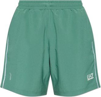 Emporio Armani Emporio Armani Ea7, Homme, Shorts, Vert, Taille: XL Shorts avec Logo Imprim&eacute;