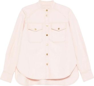 Forte_Forte Femme, Blouses et Chemises, Rose, Taille: 38 FR Denim Chemises