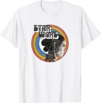 Star Wars The Rise of Skywalker Rey Vintage Rainbow T-Shirt