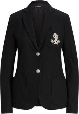 Ralph Lauren Blazer &agrave; simple boutonnage en coton m&eacute;lang&eacute;