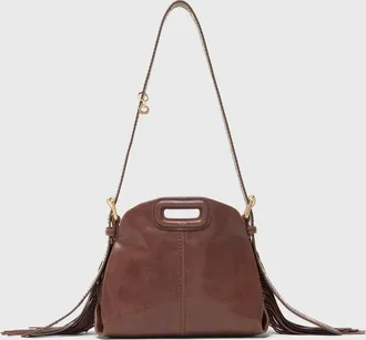 Maje Tasche Miss M Mini, Vintage-leder - Braun - Maje