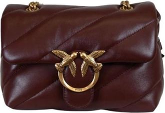 Pinko Pinko, Femme, Sacs, Violet, Taille: ONE Size Love Puff Mini Shoulder Bag
