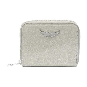 Zadig&Voltaire Mini porte-monnaie ZV Infinity verni - Femme - Accessoires - Gris - Taille: ONE Size
