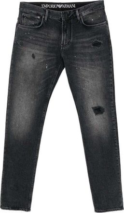 Emporio Armani Straight Leg Jeans - Schwarz