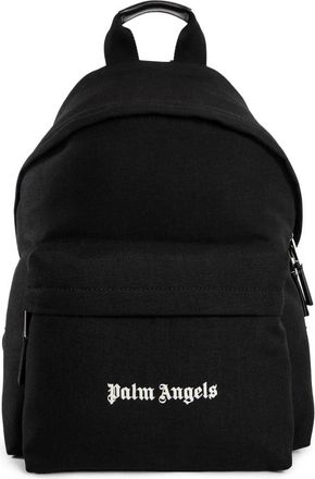 Palm Angels Homme, Sacs, Noir, Taille: ONE Size Sac &agrave; Dos Classique avec Logo Noir/Blanc