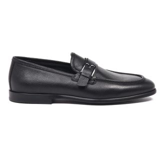 Baldinini Loafer aus genarbtem Leder - - Shoes - Herren - Schwarzk - 43 EU