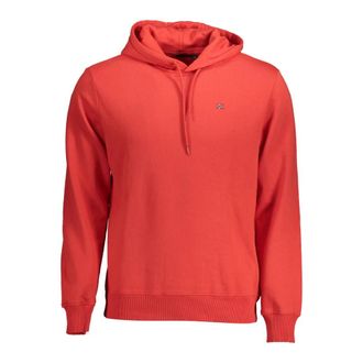 Napapijri Roter Baumwoll-Kapuzenpullover - - Sweatshirts & Hoodies - Herren - Rot - 2XL