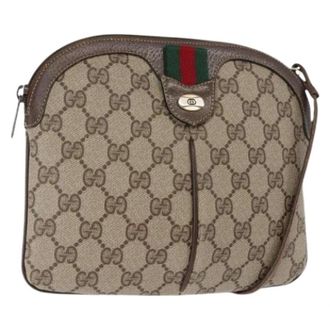 Gucci Sac bandouli&egrave;re en cuir Pre-owned - Femme - Pre-owned - Beige - Taille: ONE Size