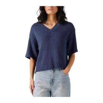 Moss Copenhagen Damen, Strickwaren, Blau, MGröße