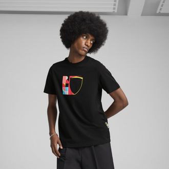 Puma Scuderia Ferrari HP Race Big Shield T-Shirt Herren, Kleidung, Schwarz, L