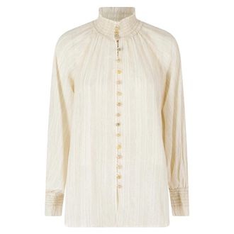 Zimmermann Femme, Blouses et Chemises, Beige, Taille: 38 FR Aster Blouse